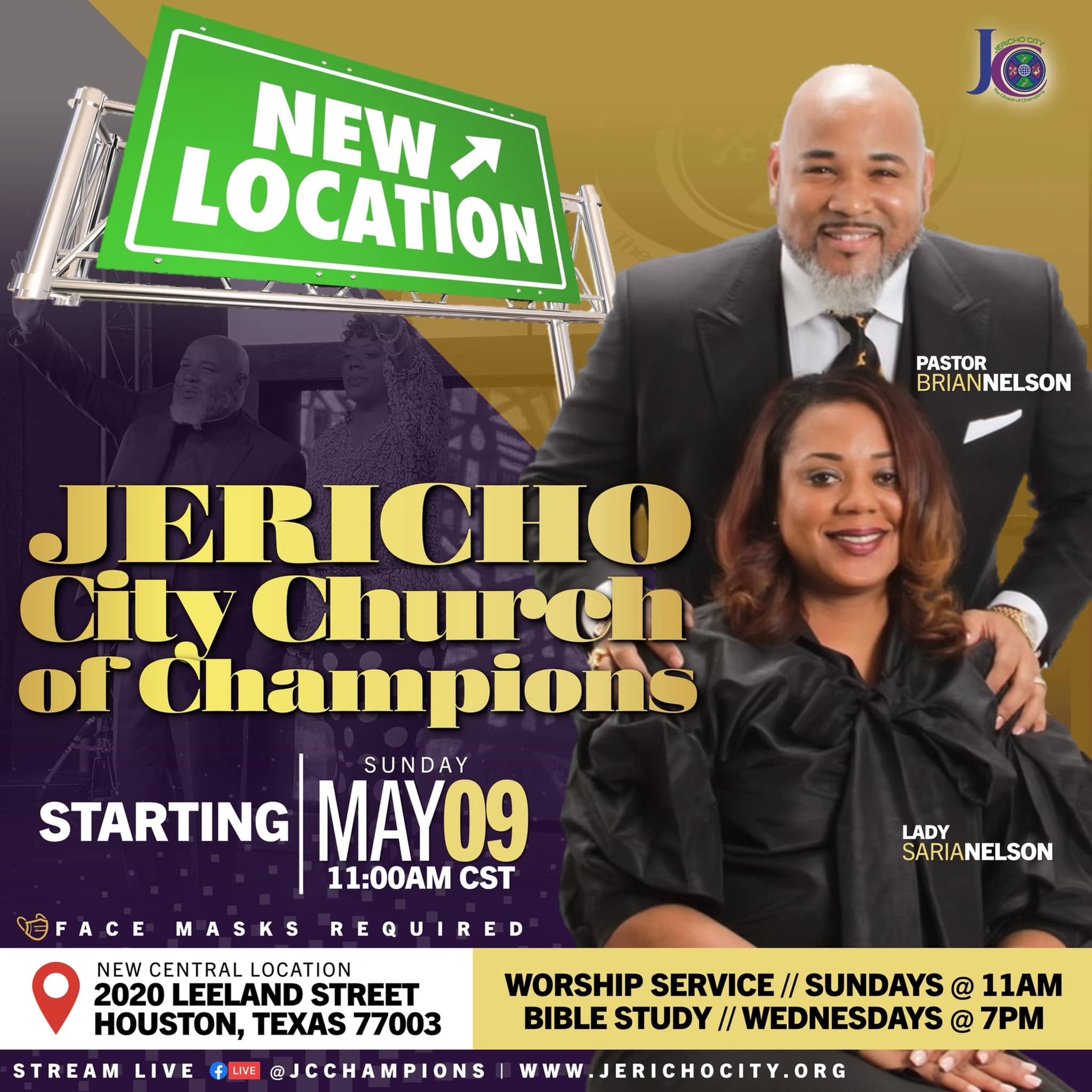 Jericho City Church moves services to 2020 Leeland – MyHoustonGOSPEL.com